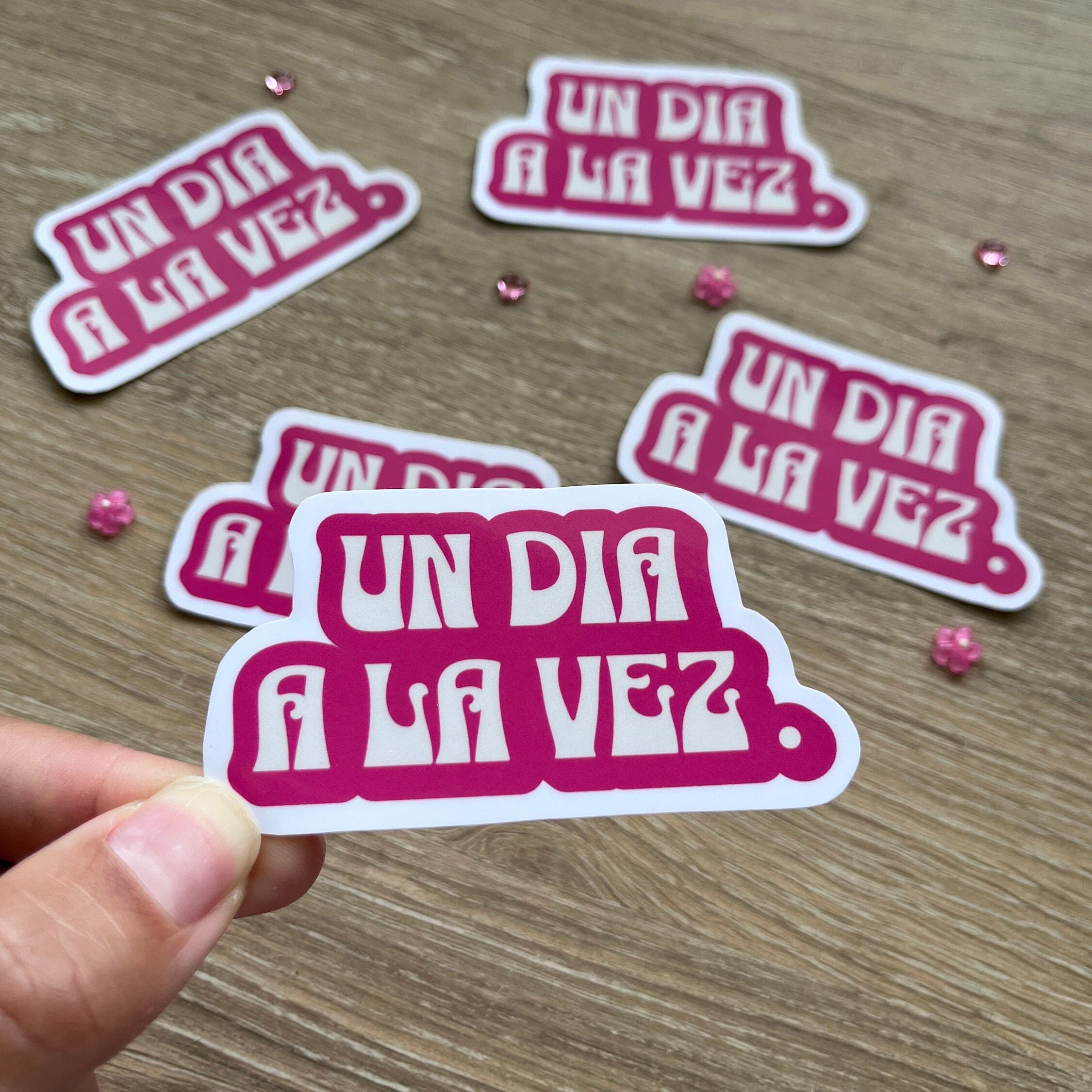 Un Dia A La Vez Waterproof Retro Sticker Positive Reminder - Etsy