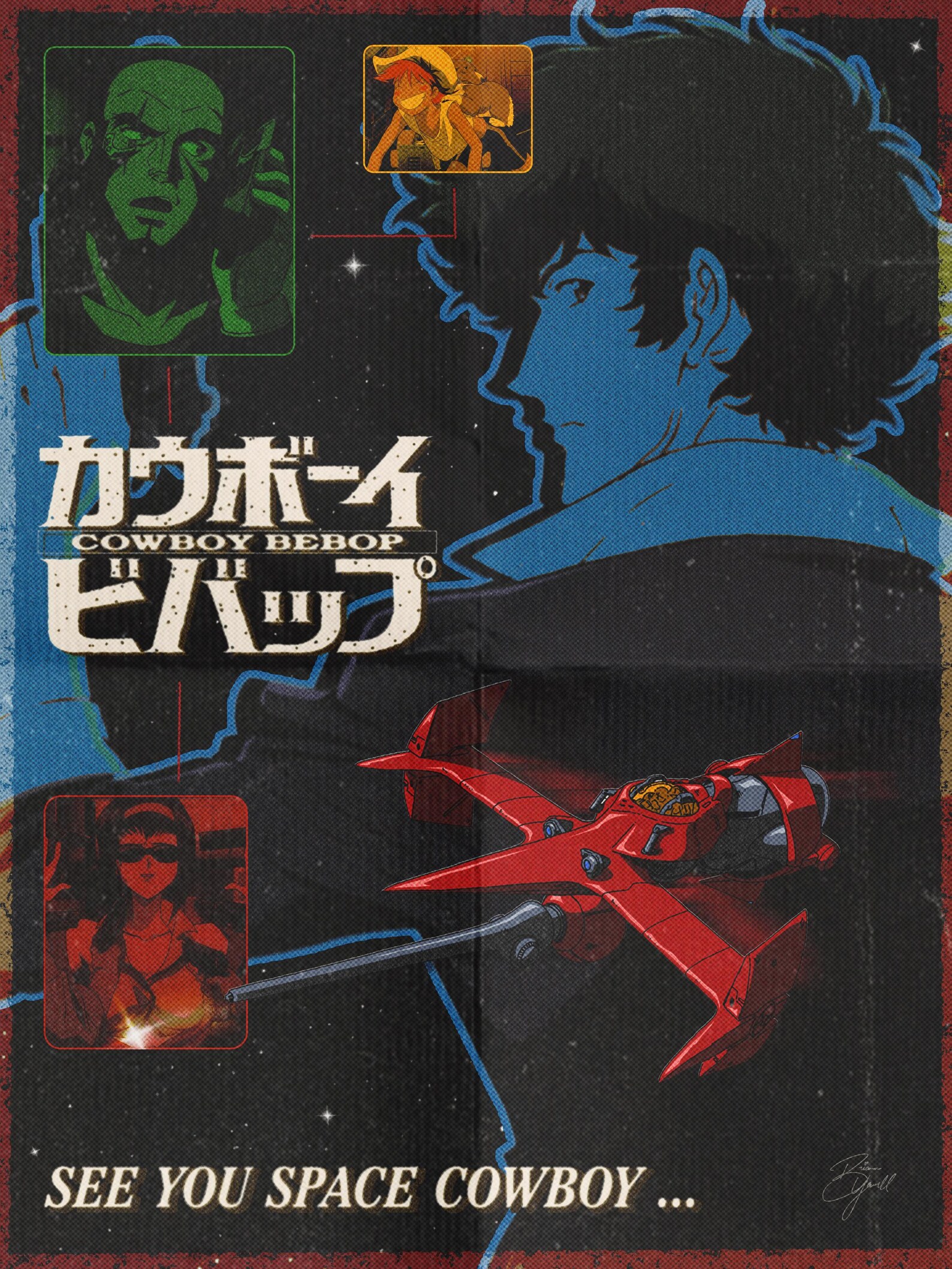 Cowboy Bebop space Rascals Poster - Etsy