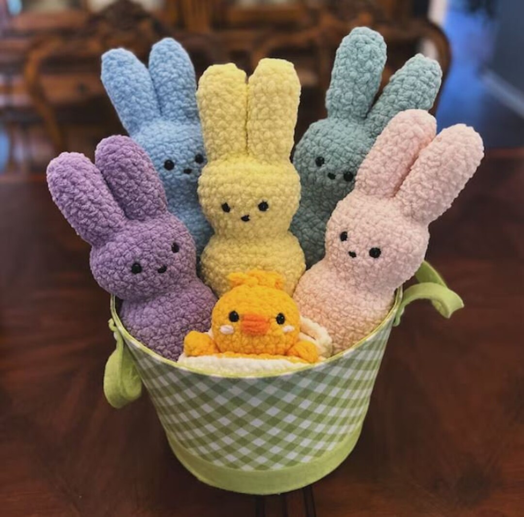 Peep Bunny, Crochet Pattern, PDF, Digital, Download, Easter Pattern ...