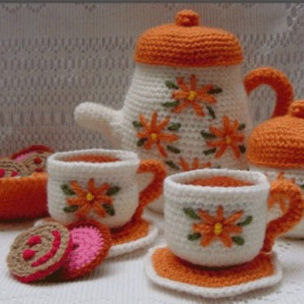 Crochet Tea Set - Etsy
