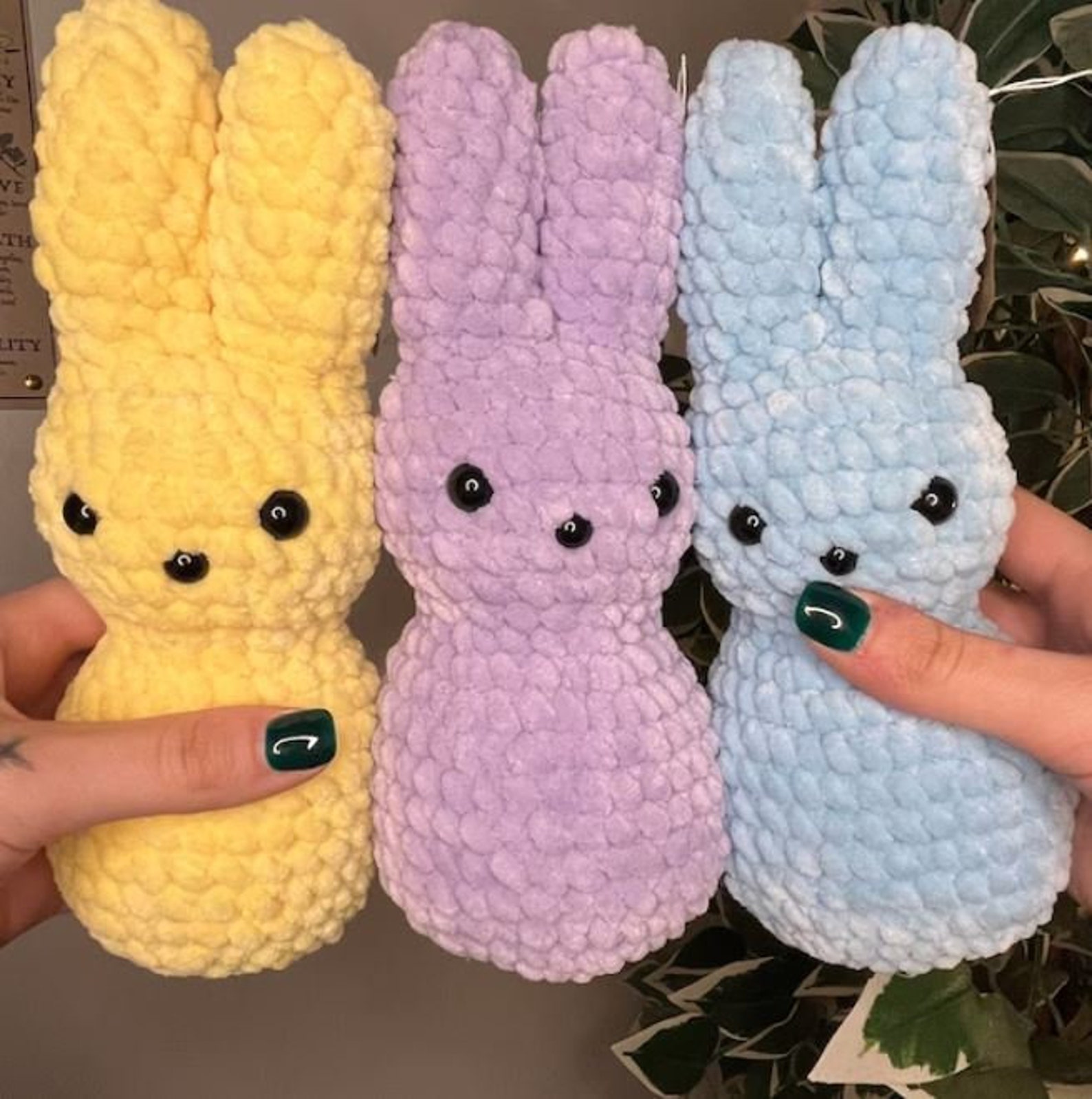 Peep Bunny, Crochet Pattern, PDF, Digital, Download, Easter Pattern ...
