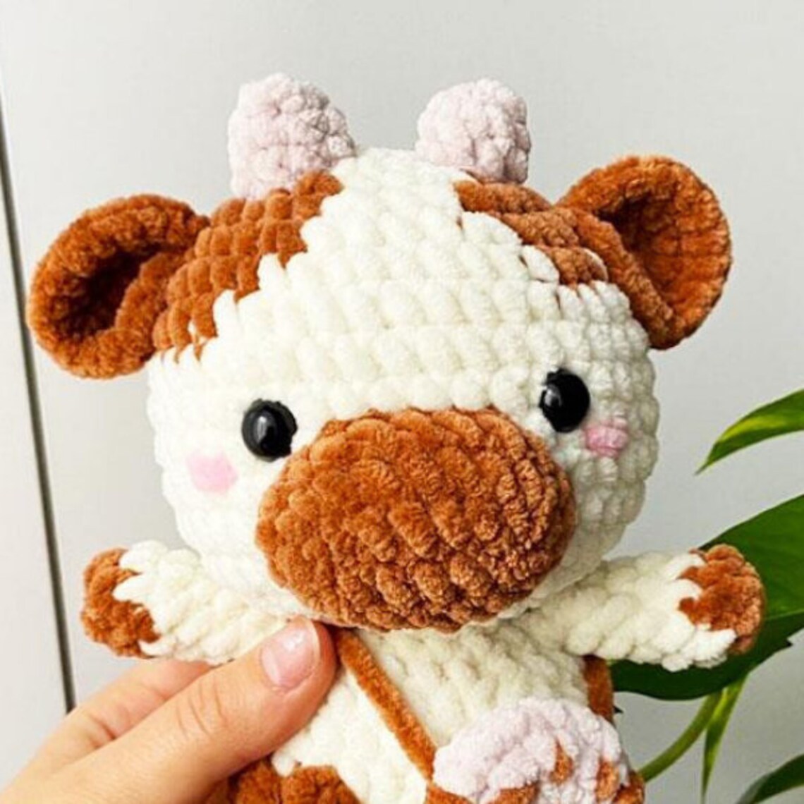 The Milky Cow Crochet Pattern, Cow Plush Pattern, Bull Amigurumi ...