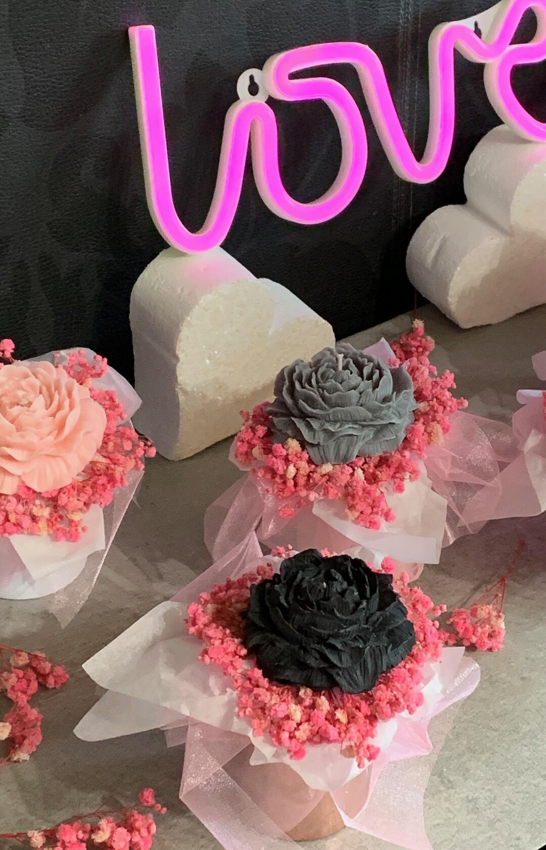 Handcrafted Rose Candle Bouquet, Rose Candle, Candle, Gift, Birthday ...