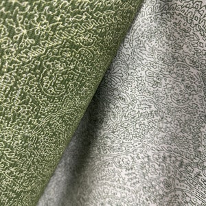 B0000184 Ethan Allen, Tamsen Spring Green Fabric, Reversible Jacquard ...