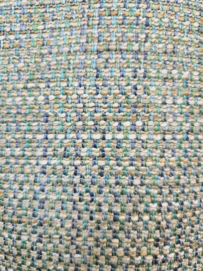 B0000259 Ethan Allen, K-scribe, Color SEA. Tweed Texture With Neutral ...