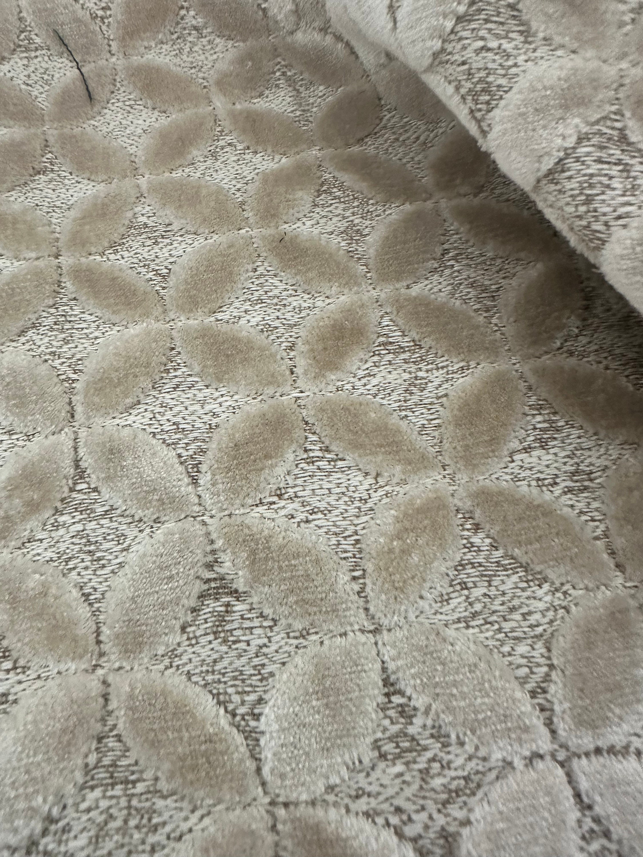 New- B000057 Valdese Weavers - Cream, Cut Velvet Chenille Upholstery Fabric, by the Yard - Etsy