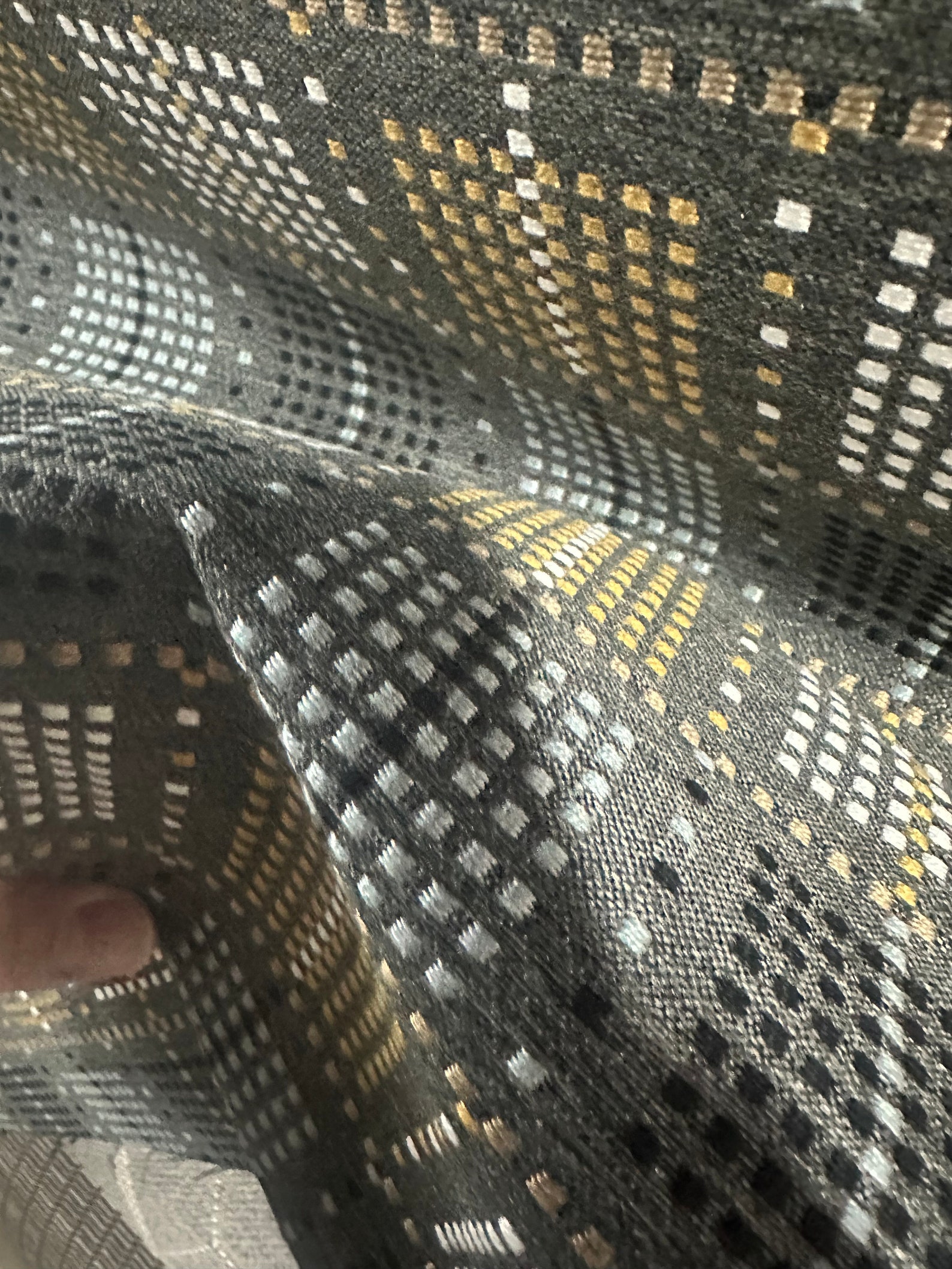 DESIGNTEX DIVIDE NIGHT Gray, Upholstery Fabric, by the Yard - Etsy