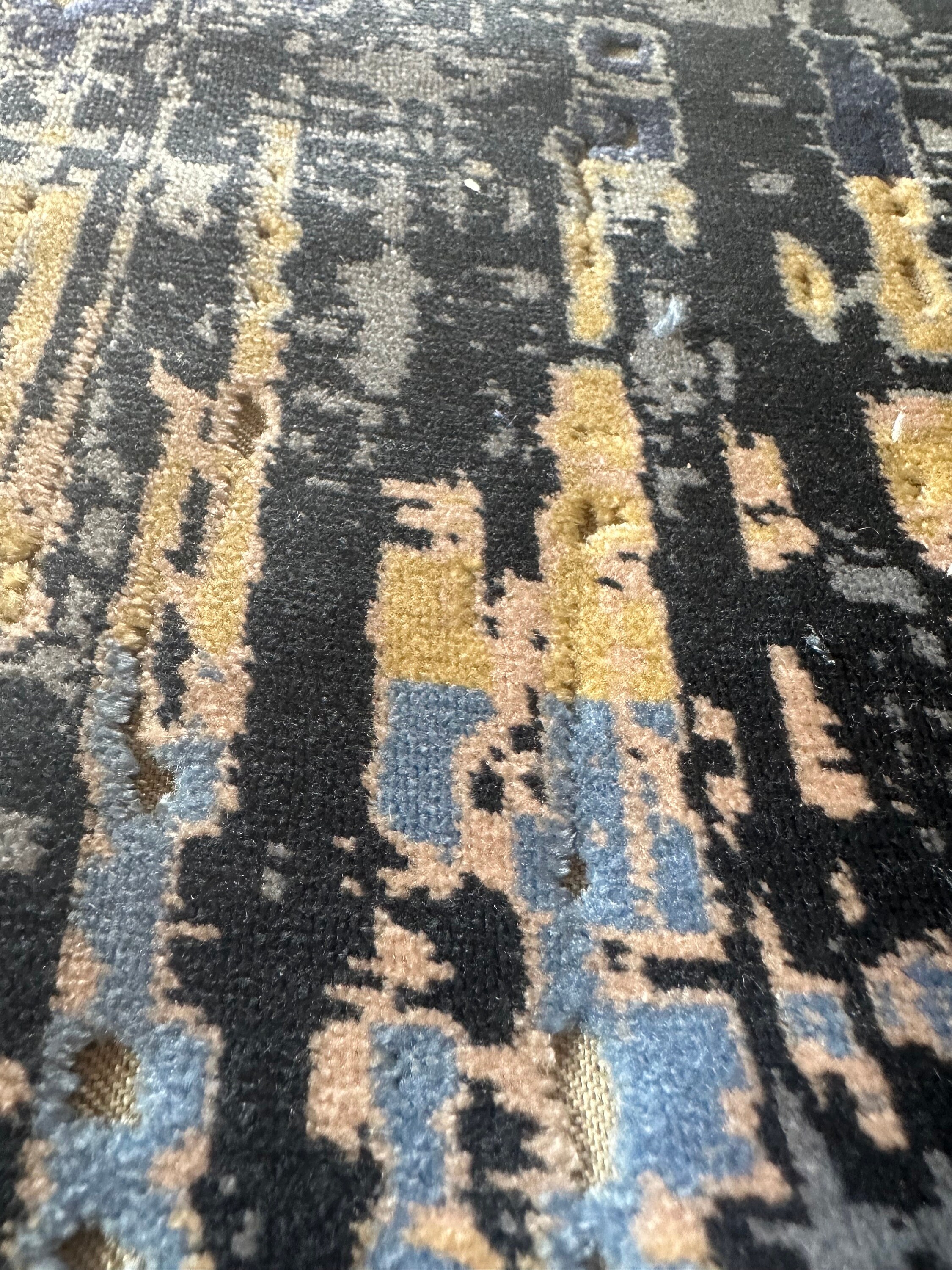 Ethan Allen, Blue, Cream Upholstery Velvet - 2 Pieces (size in Desc) - Etsy