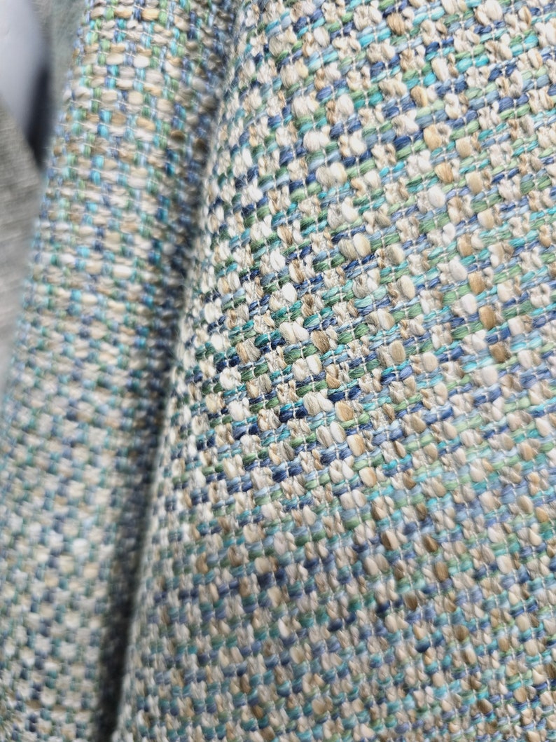 B0000259 Ethan Allen, K-scribe, Color SEA. Tweed Texture With Neutral ...