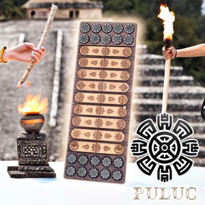 Puluc Board Game Ancient Mayan Strategy Game Set With 9 Elements Expansion Video Rules Included ...