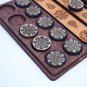 Puluc Board Game Ancient Mayan Strategy Game Set With 9 Elements ...