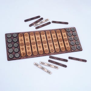 Puluc Board Game Ancient Mayan Strategy Game Set With 9 Elements Expansion Video Rules Included ...