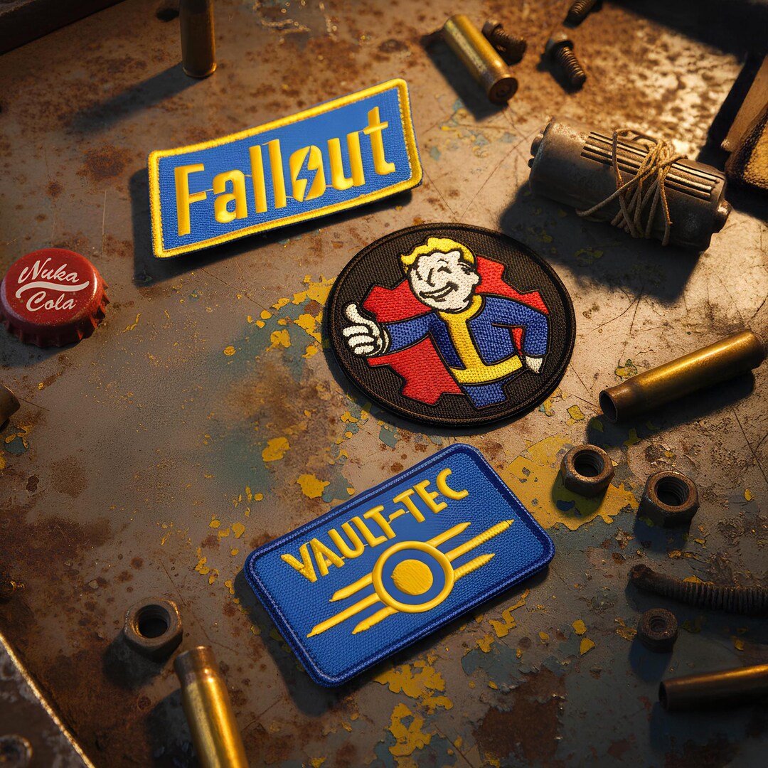 Fallout Embroidered Patch Set – Vault Boy & Vault-tec - Etsy Canada