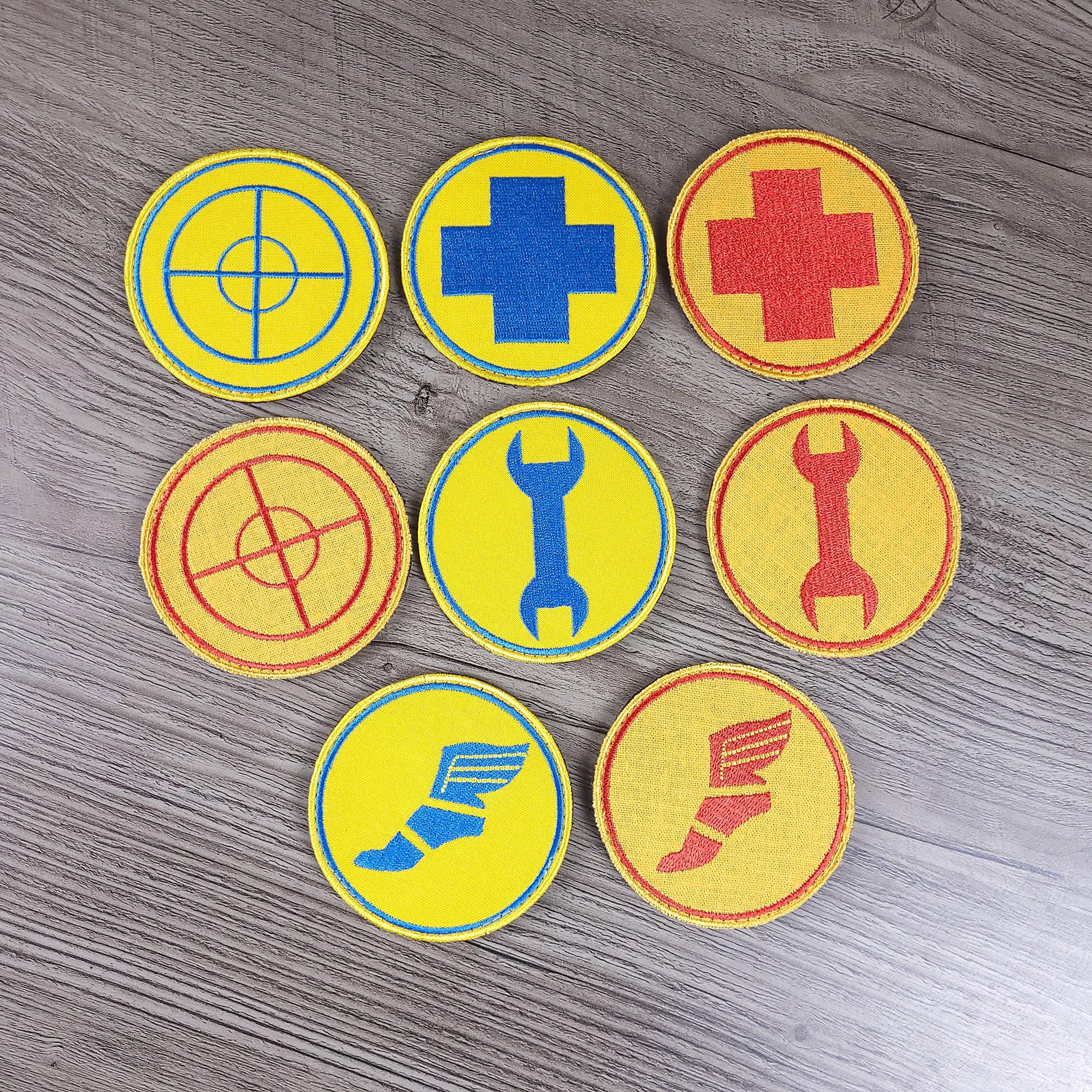 Team Fortress 2 Class Icon Hook & Loop Patches – Scout, Engineer, Medic ...