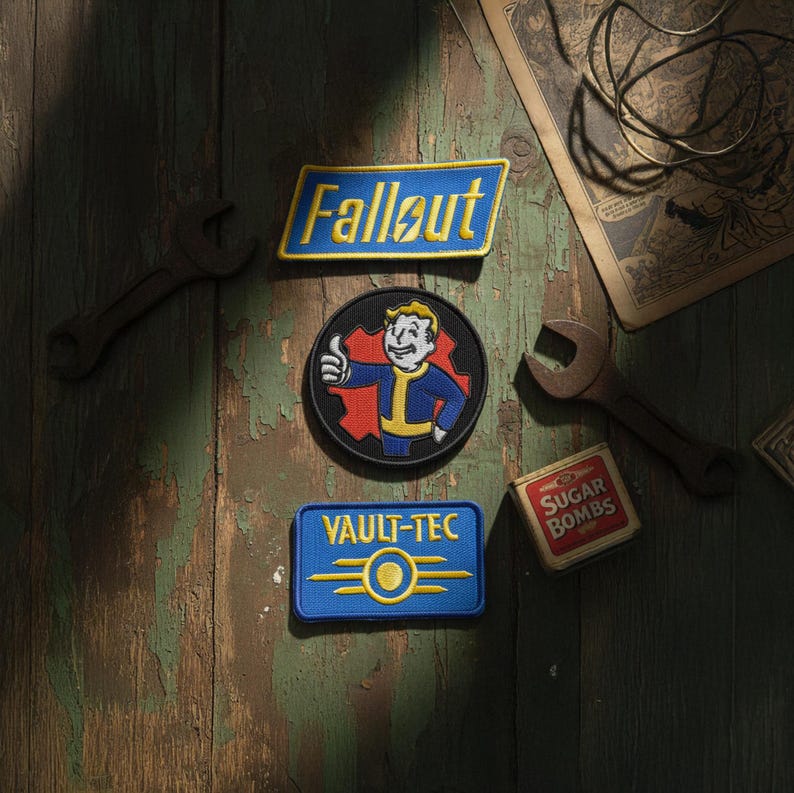 Fallout Embroidered Patch Set – Vault Boy & Vault-tec - Etsy