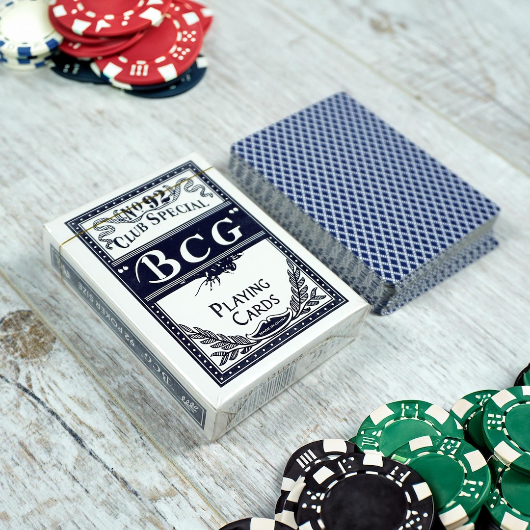 BCG Poker Cards No. 92 Club Special: Laminated Blue Playing Cards - Etsy