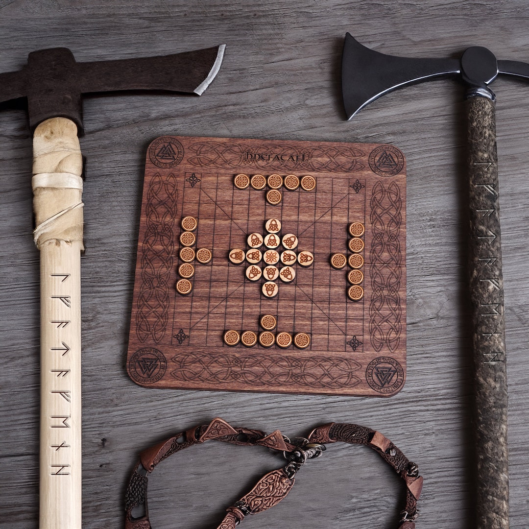 Viking Board Game Hnefatafl Set With Engraving Option - Etsy UK