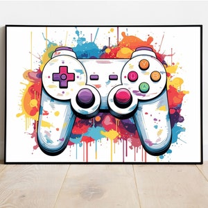 Gaming Prints, Gaming Poster, Gaming Wall Art Set of 3, Gaming Room ...