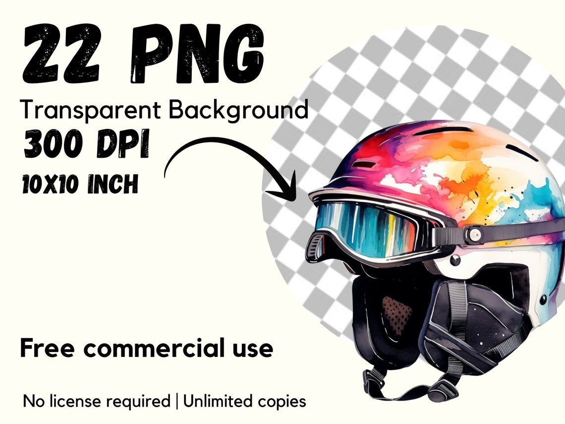 Watercolor Ski Themed Clipart, Winter Sports Clipart, Skiing ...