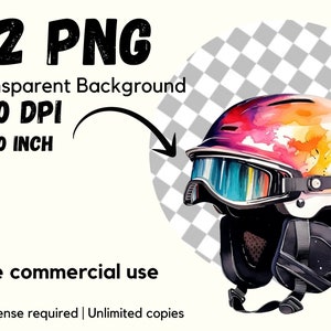 Watercolor Ski Themed Clipart, Winter Sports Clipart, Skiing ...