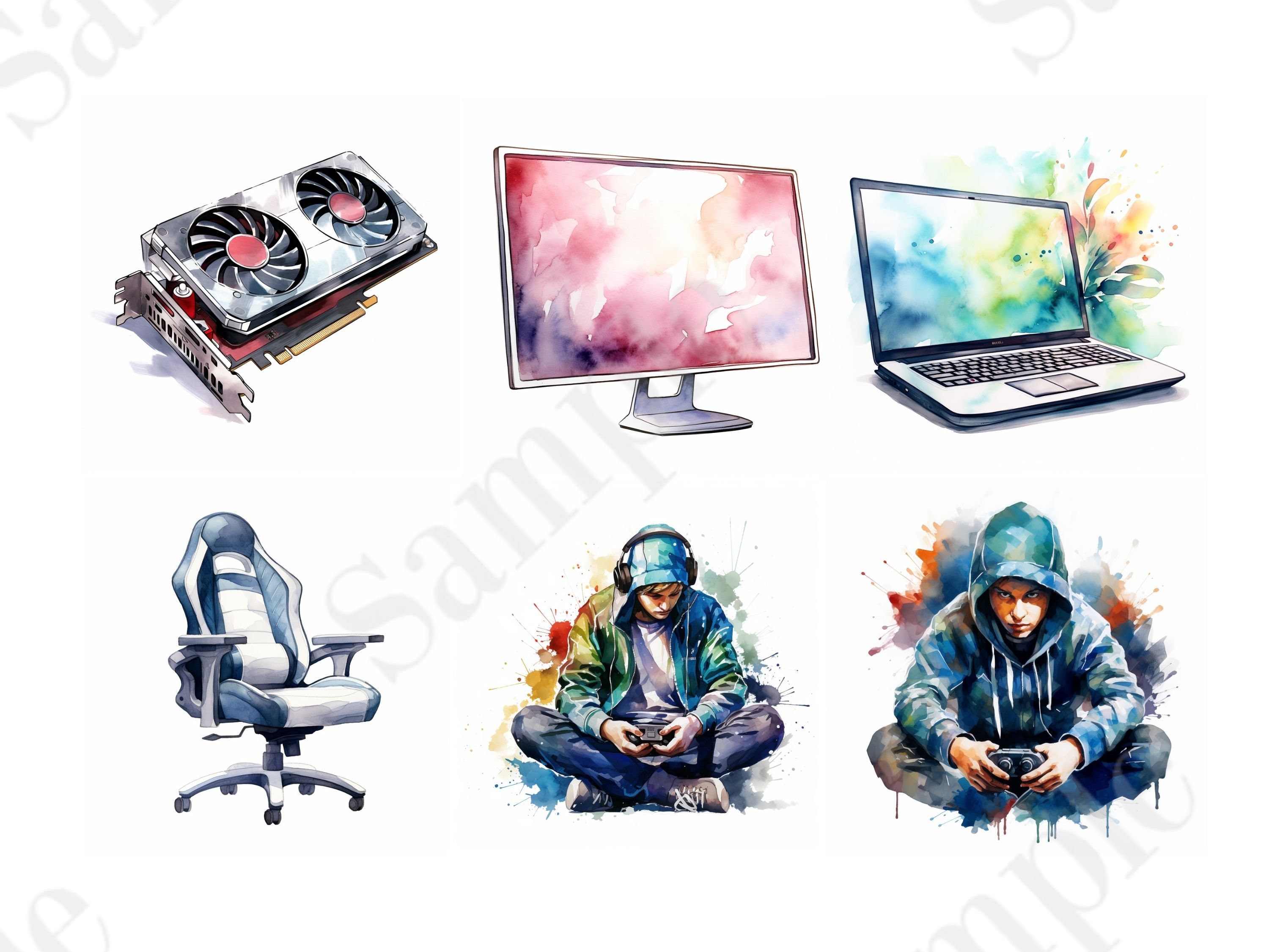 Video Game Clipart, 28 Gaming Clipart, Game Controller Clipart, Retro ...