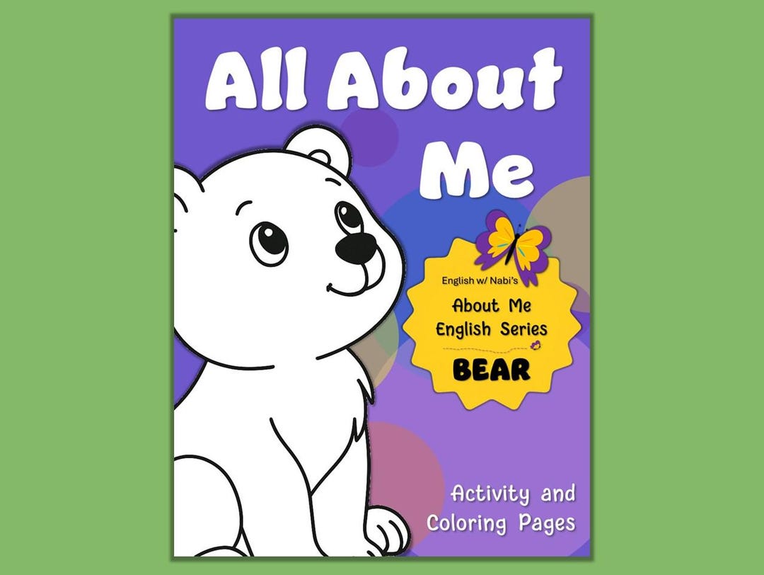 All About Me Activity Book | Kids ESL Practice | Children’s English ...