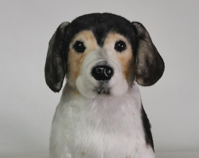 Lifelike Stuffed Dog Replica With Zippered Pouch, Realistic Dog Stuffed ...