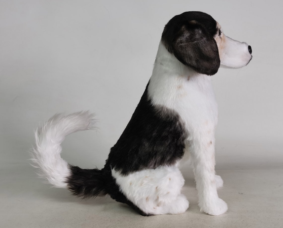 Lifelike Stuffed Dog Replica With Zippered Pouch, Realistic Dog Stuffed ...