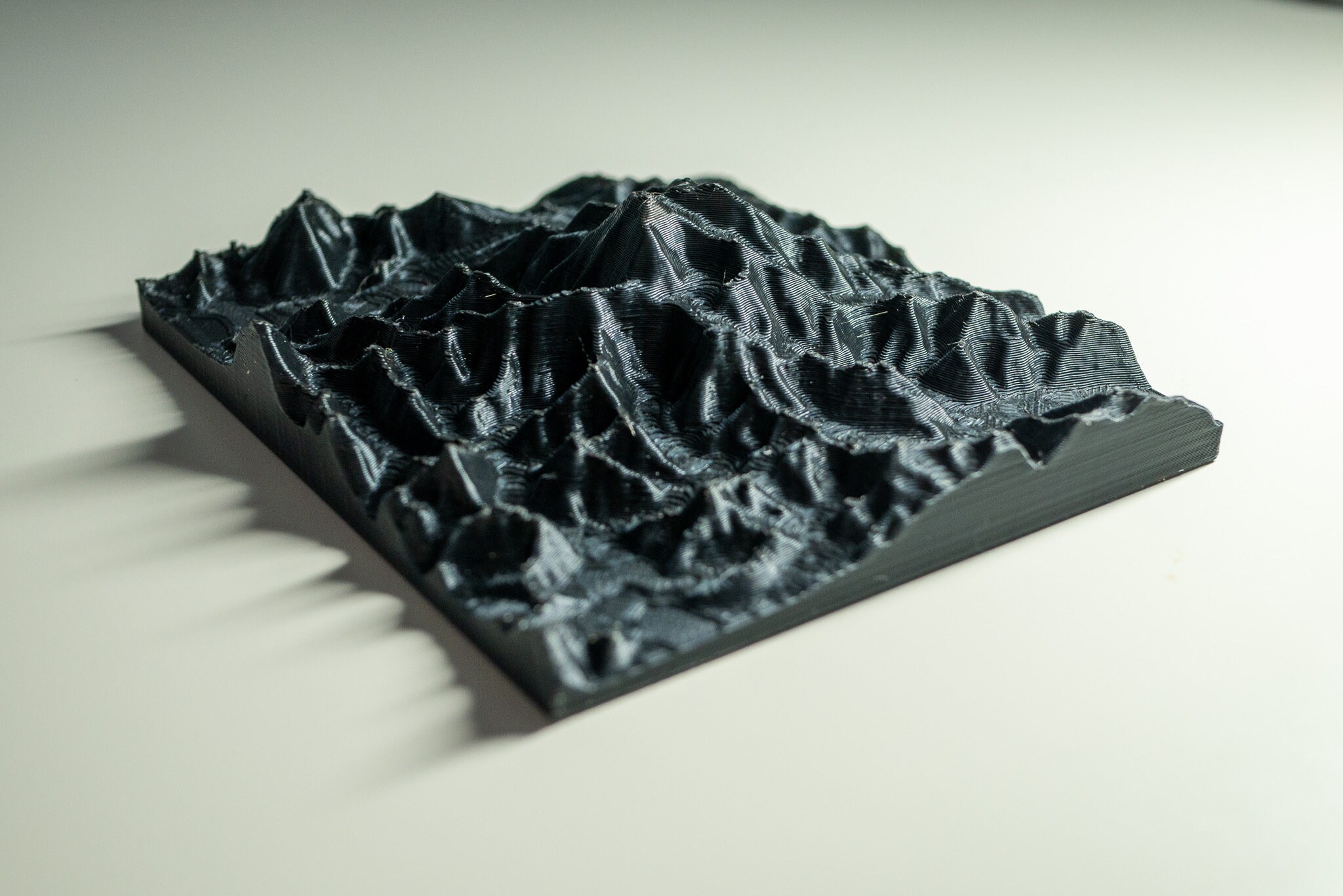 3D Printed Topographical Map of Mt. Denali - Etsy