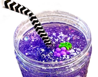 Grape Soda Fizz Clear Slime, Grape Slime, Crunchy Slime, Snow Fizz ...