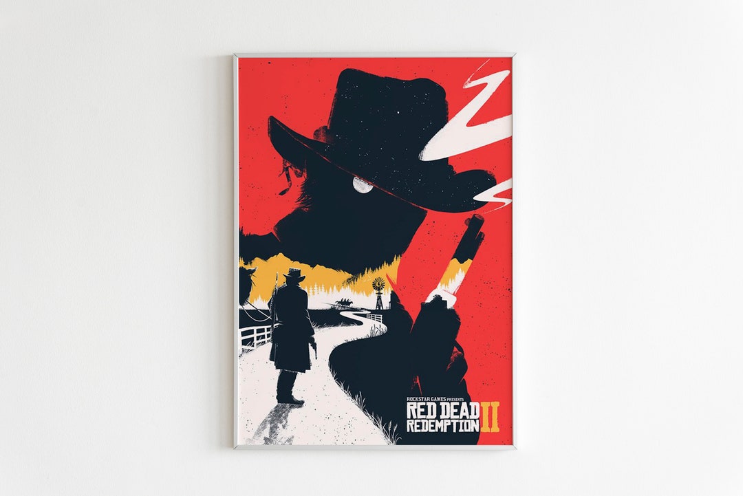 Red Dead Redemption II Poster Gaming Room Poster Gaming Wall Poster ...