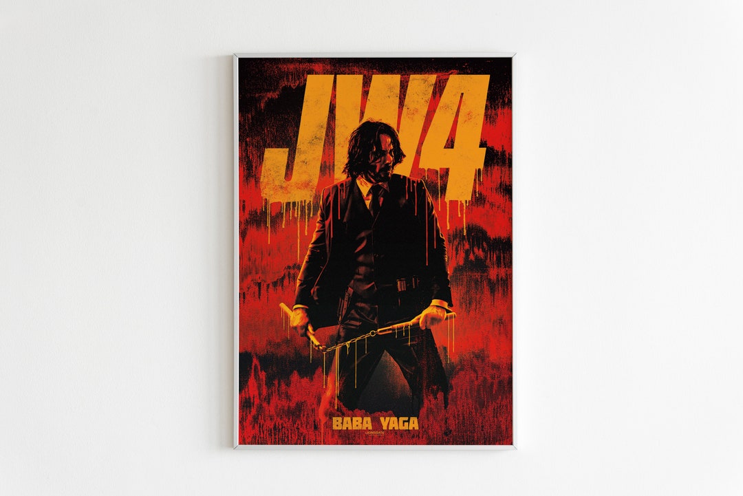 John Wick Poster, John Wick Print, Minimalist Movie, Vintage Retro ...