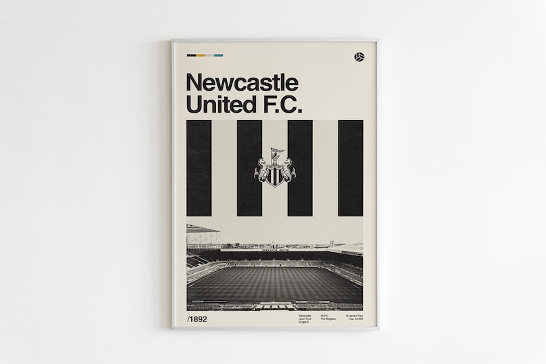 Newcastle United Poster, St James Park Poster, Wall Art, Wall Decor, 4K ...