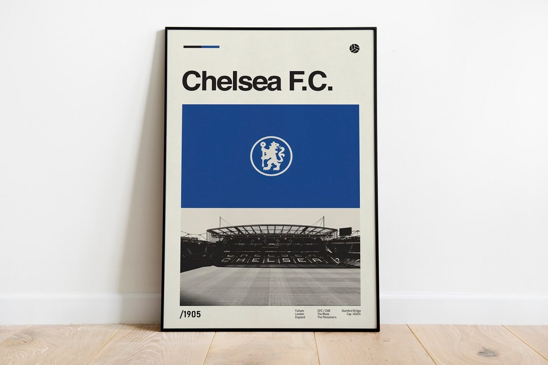 Chelsea Poster, Stamford Bridge Stadium Poster, Wall Art, Wall Decor ...