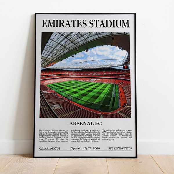 Emirates Stadium - Etsy