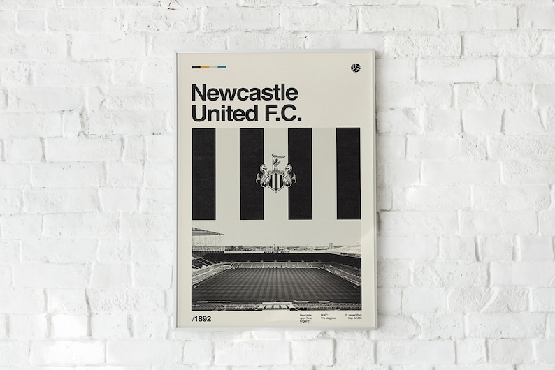 Newcastle United Poster, St James Park Poster, Wall Art, Wall Decor, 4K ...