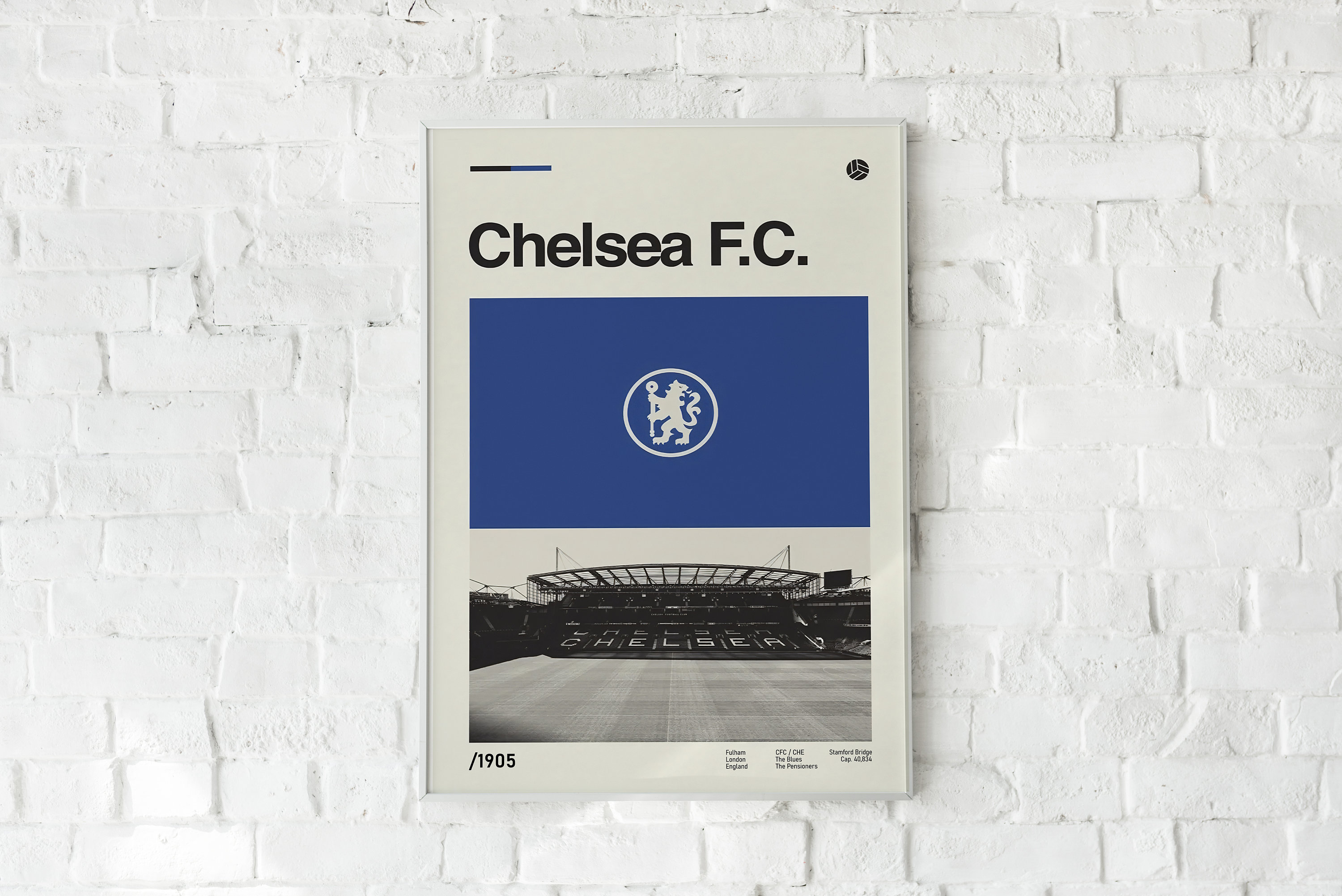 Chelsea Poster, Stamford Bridge Stadium Poster, Wall Art, Wall Decor ...