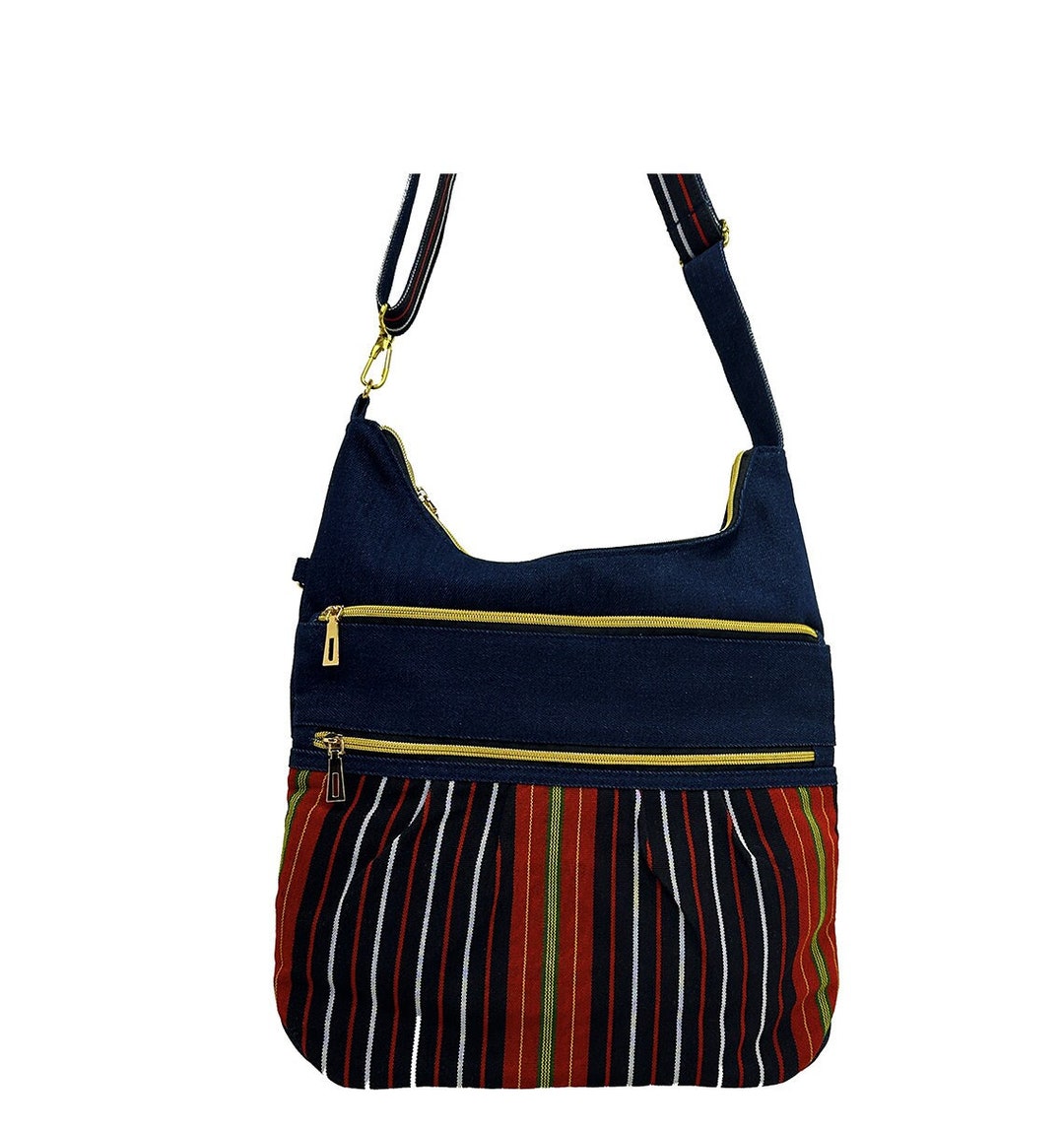 Ifugao Handwoven and Denim Crossbody Bag - Etsy