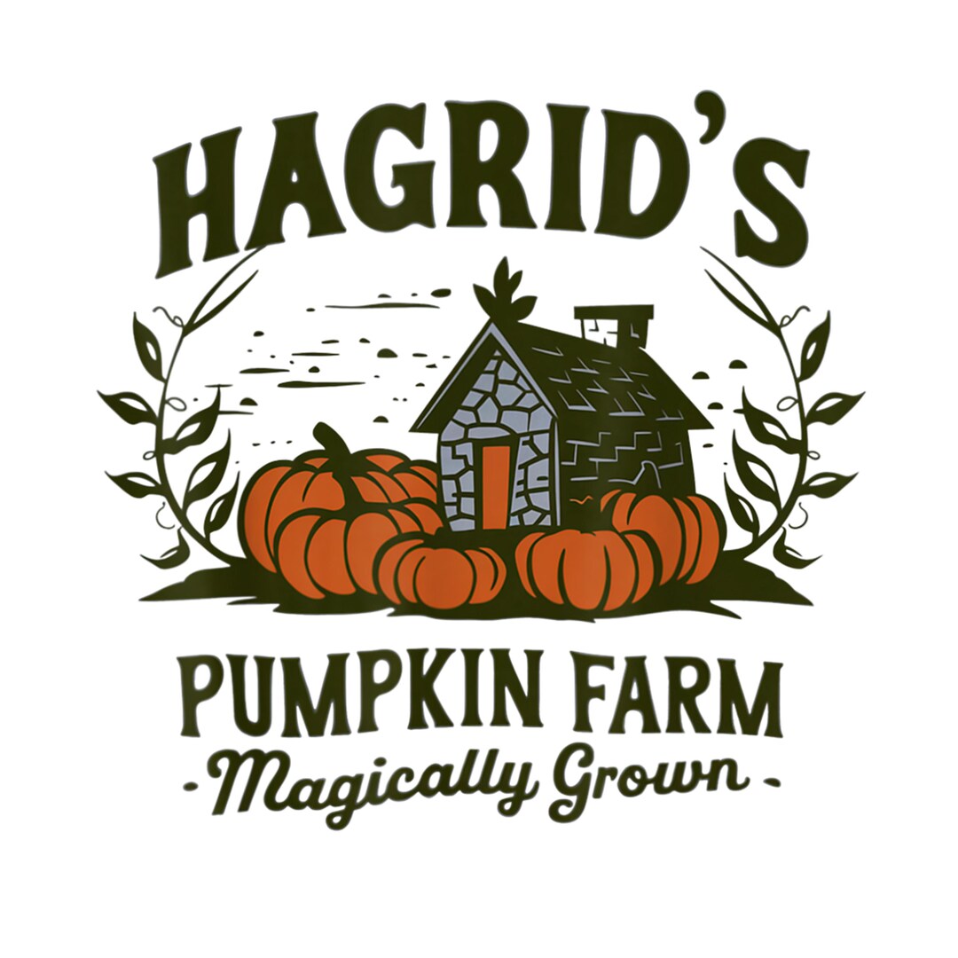Retro Fall Hagrid's Pumpkin Farm Patch Autumn Pumpkin Garden Png File - Etsy