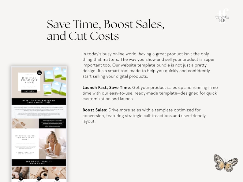 Canva Sales Page Template Digital Product or Coaching Services, Canva ...