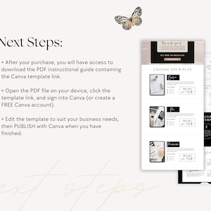 Virtual Assistant Canva Sales Page Template, VA Services Canva Website ...