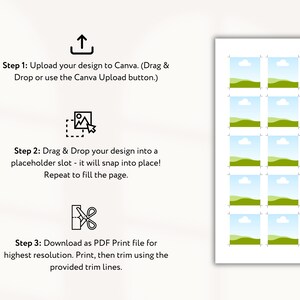 Print & Cut Label Page 1.5x1.5 1x1 Canva Template Print Format Page 8 ...