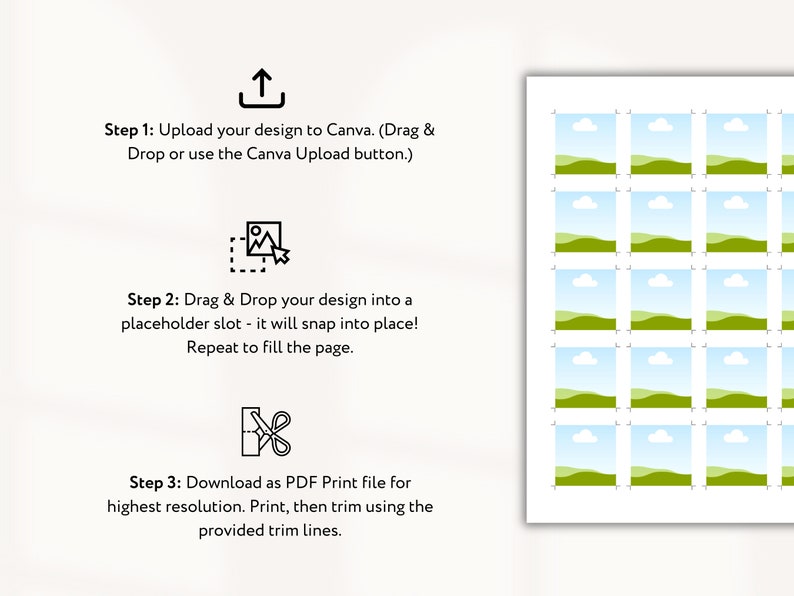 Print & Cut Label Page 1.5x1.5 1x1 Canva Template Print Format Page 8 ...