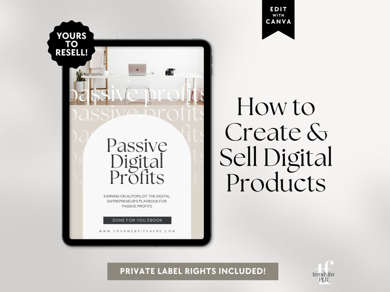 PLR How to Create and Sell Digital Products for Passive Income, Digital ...