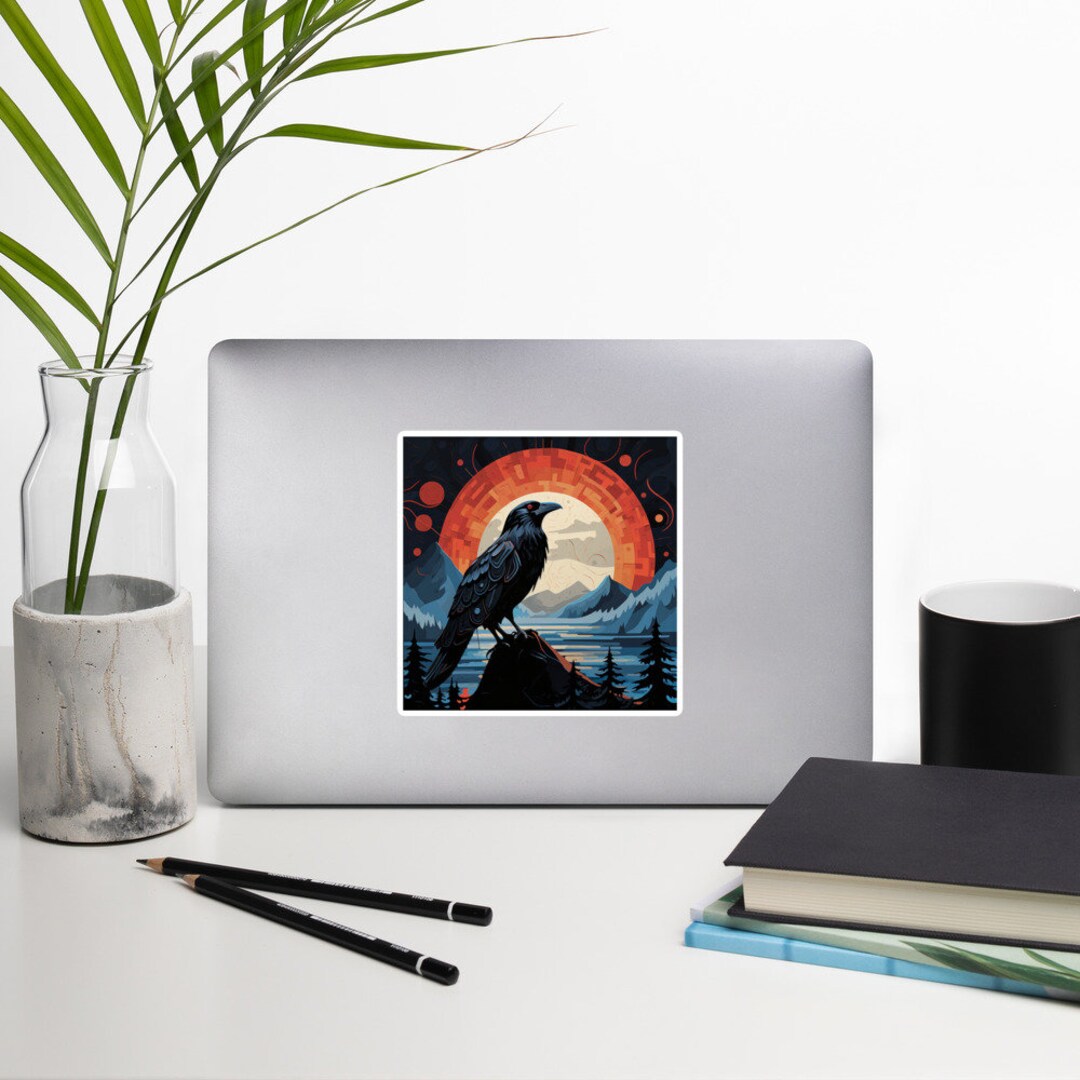 Raven- Vinyl Sticker - Etsy