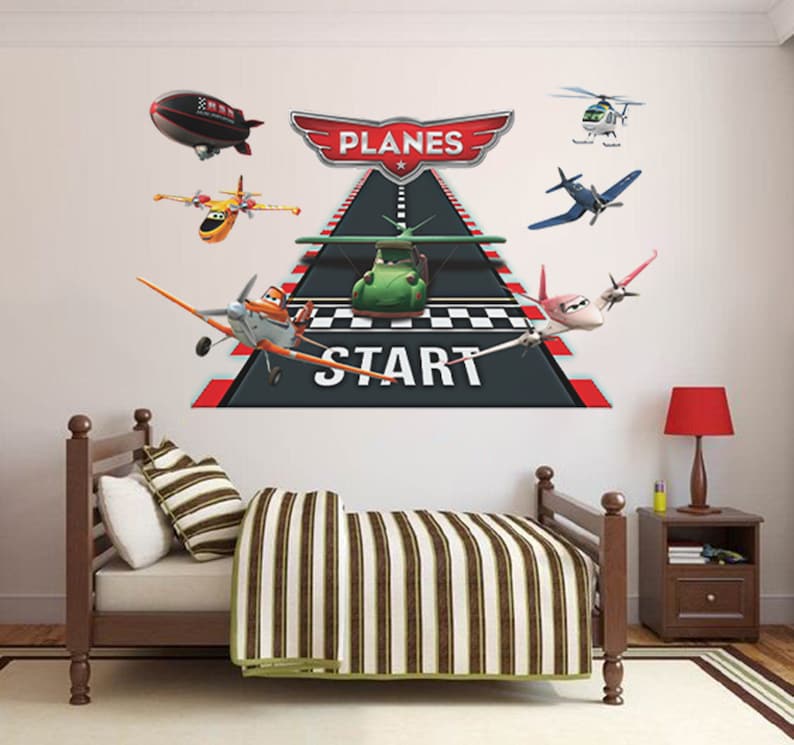 Planes Wall Decal Disney Pixar Wall Decal Dusty Wall Sticker Disney ...
