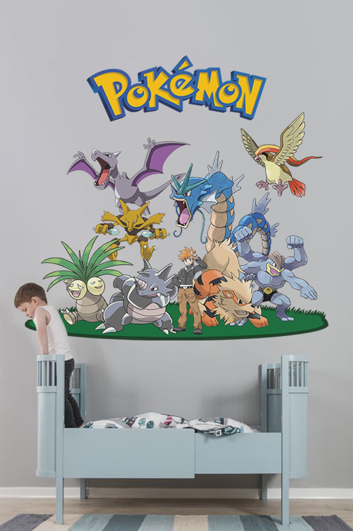Pikachu Wall Decal Pokemon Wall Art Snorlex Wall Decal Charlizard ...