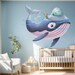 Kids Whale Wall Decal Watercolor Ocean Wall Sticker Igloo Wall Decal ...