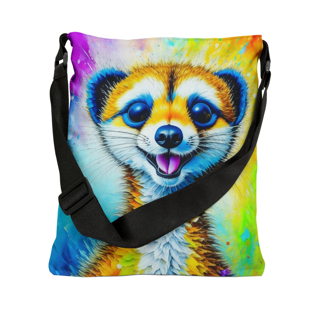 Meerkat Adjustable Tote Bag Color Acrylic Meerkat Tote Bag - Etsy