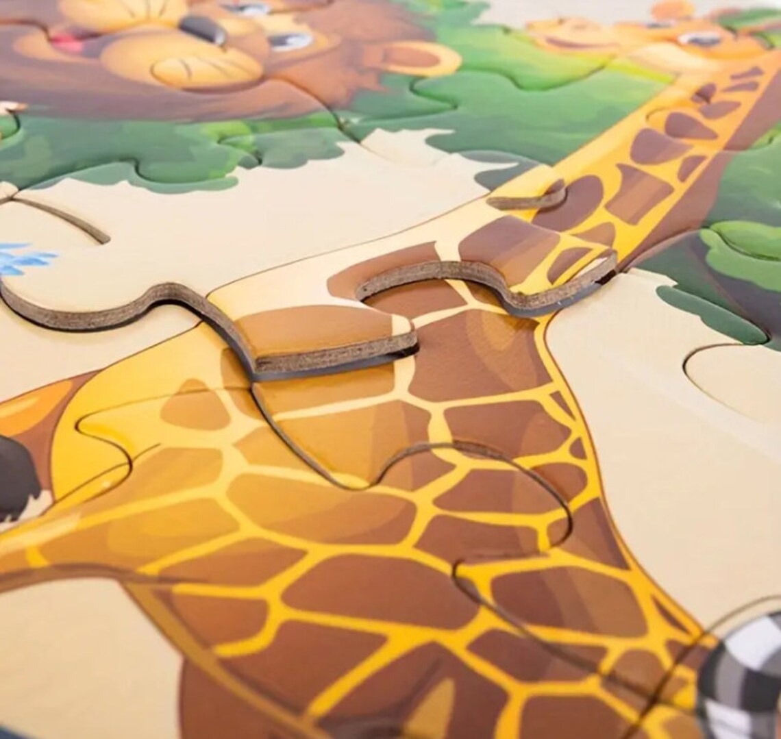 Animal Zoo Puzzle for Children, Kindergarten Early Educational Toy for ...